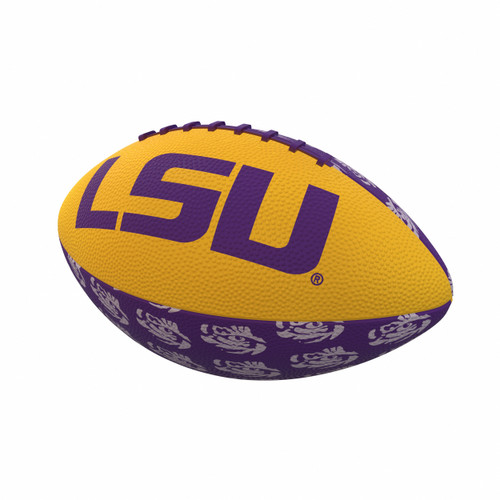 LSU Tigers Repeating Mini-Size Rubber Football