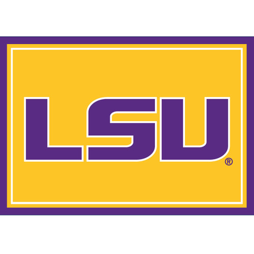 LSU Tigers 3x4 Area Rug