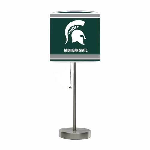 Michigan State Spartans Chrome Lamp