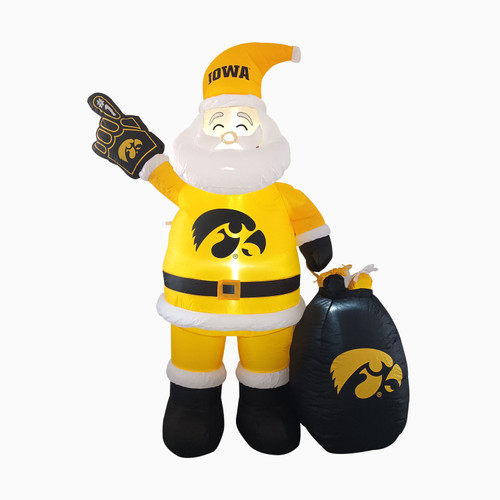 Iowa Hawkeyes Inflatable Mascot Santa
