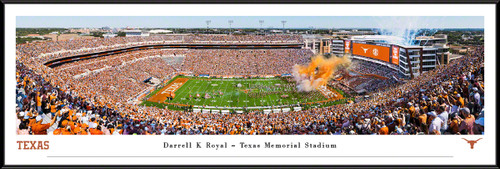 Texas Longhorns Football Standard Frame Panoramic Photo - College Logo ...