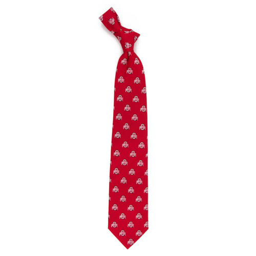 Ohio State Buckeyes Echo Woven Silk Tie