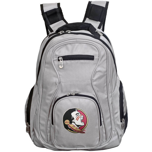 FSU Seminoles 19in. Premium Laptop Backpack - Gray
