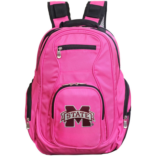 Mississippi State Bulldogs 19in. Premium Laptop Backpack - Pink
