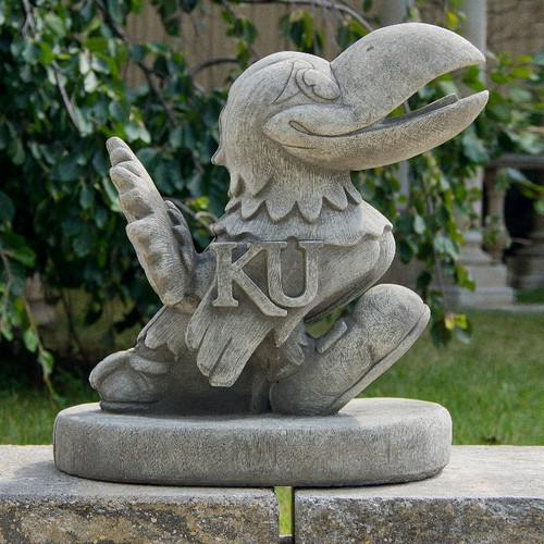Kansas Jayhawks Vintage Mascot Garden Statue
