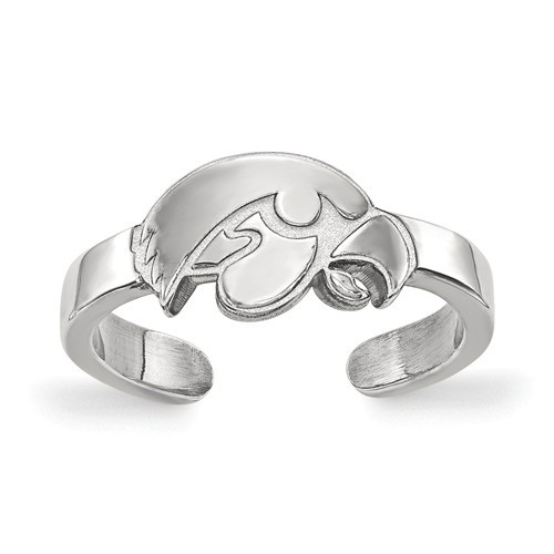 Iowa Hawkeyes Sterling Silver Toe Ring