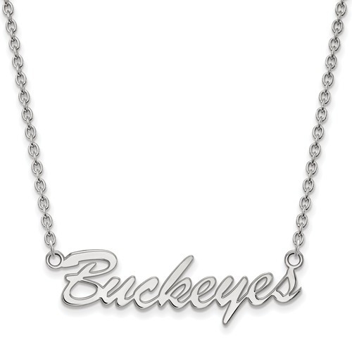 OSU Buckeyes Script Sterling Silver Necklace