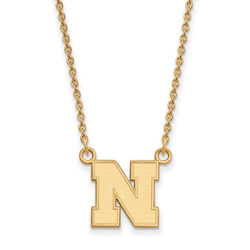Nebraska Huskers 14K Gold N Pendant Necklace