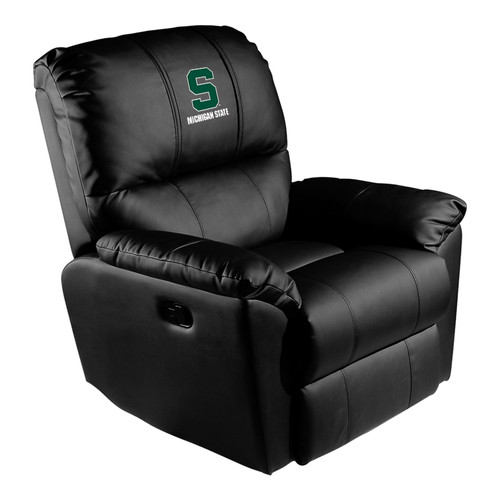 Michigan State Spartans Rocker Recliner with Secondary logo