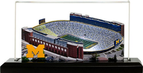 Michigan Wolverines Michigan Stadium, 9" with display case