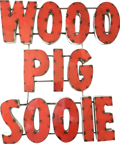 Arkansas Razorbacks Recycled Metal Wall Decor Woo Pig