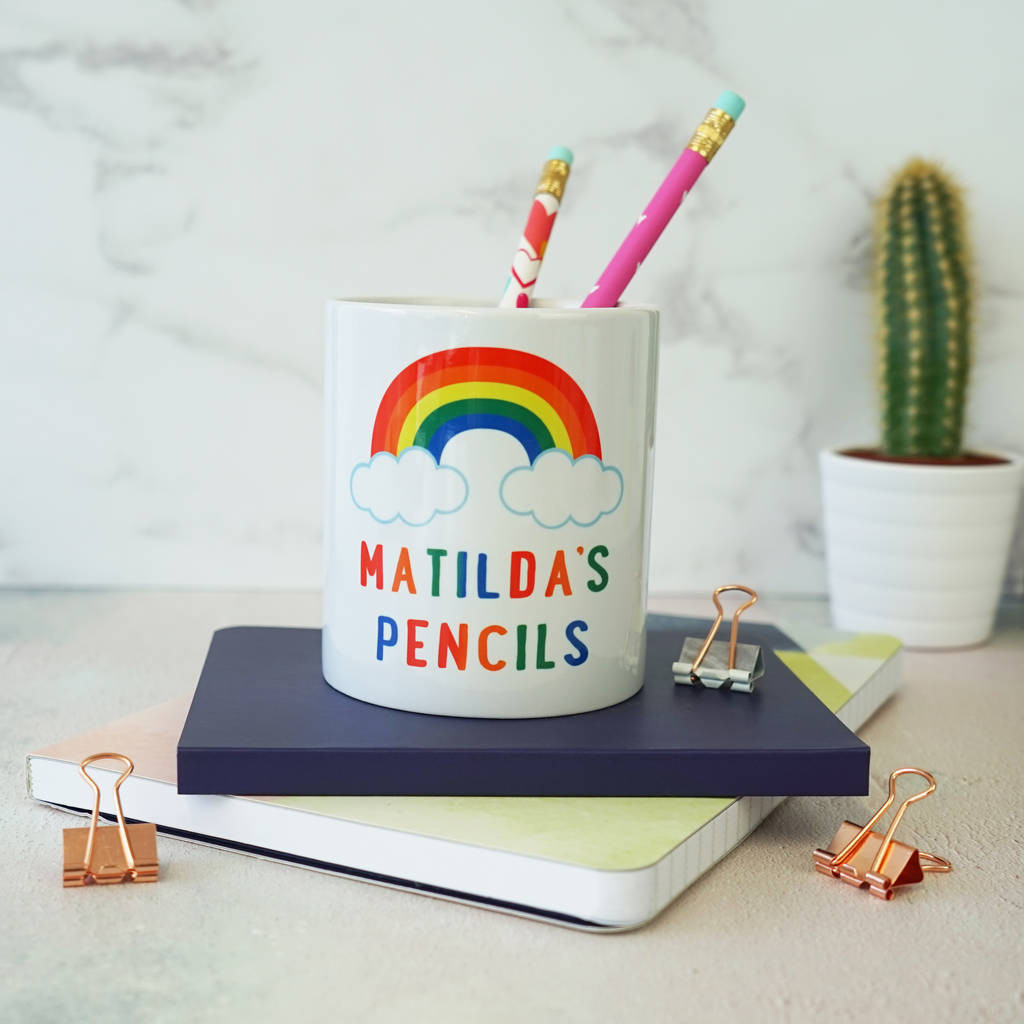 Rainbow Pencil Pot
