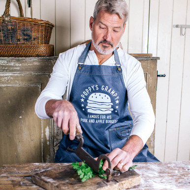 Denim Barbecue Burger Apron