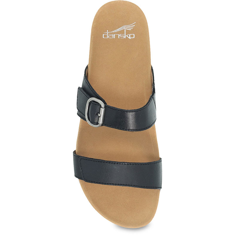Dansko JUSTINE Black Calf Sandals - Family Footwear Center