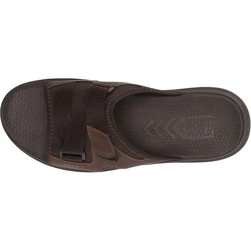 Nunn Bush RIO VISTA SLIDE SANDALS Brown - Family Footwear Center