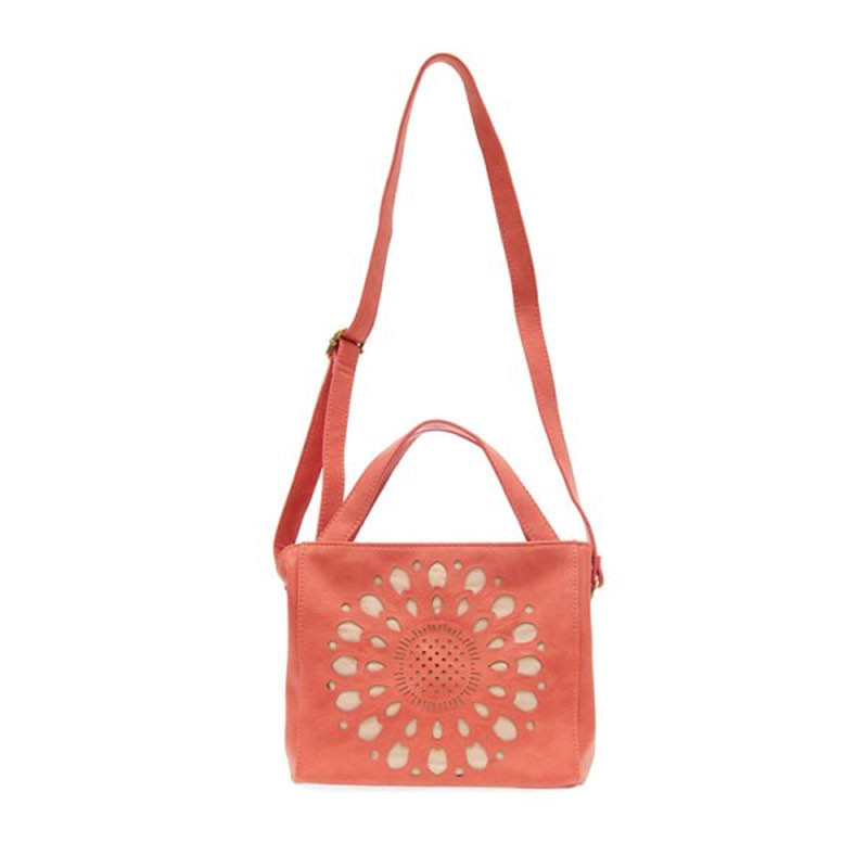 Joy Susan FLORA LASER CUT Crossbody Tote Living Coral - Family Footwear ...