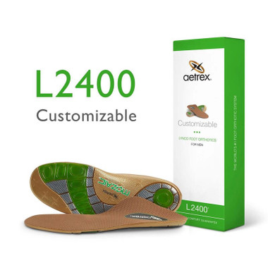 Aetrex L2400M Men's CUSTOMIZABLE Orthotics - Insoles for Personalized ...
