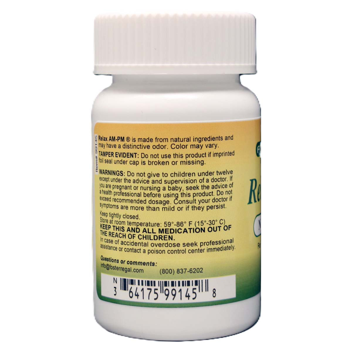 RELAX AM-PM Natural Relaxant Natural Relief For Muscle Spasm, Tension ...