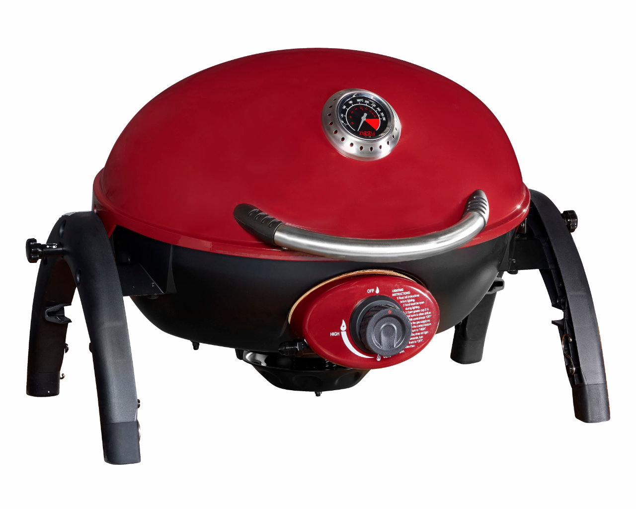 Ziggy By Ziegler & Brown Portable Grill LPG Classic (Chilli Red ...