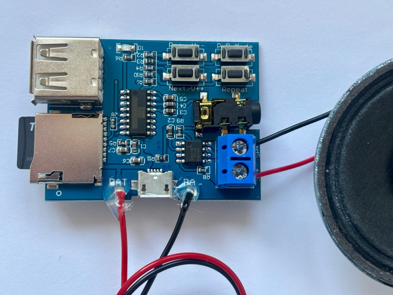 MP3 Player Kit with speaker - Small Scale Lights