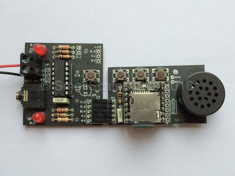 MP3 Audio/Sound Effect PCB - Small Scale Lights