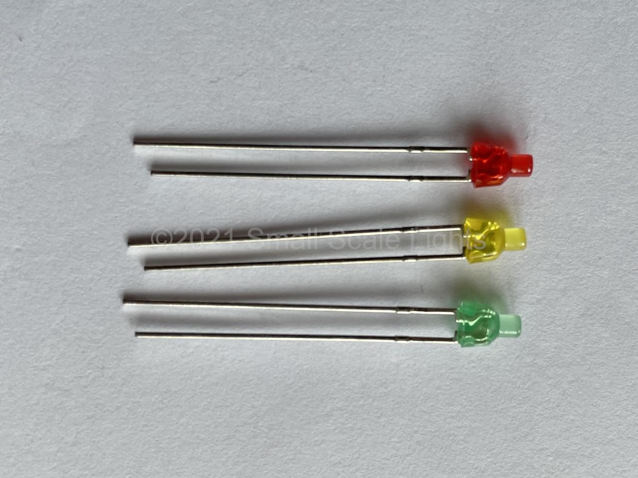 2mm Pre-wired Flat Top LED | Small Scale Lights