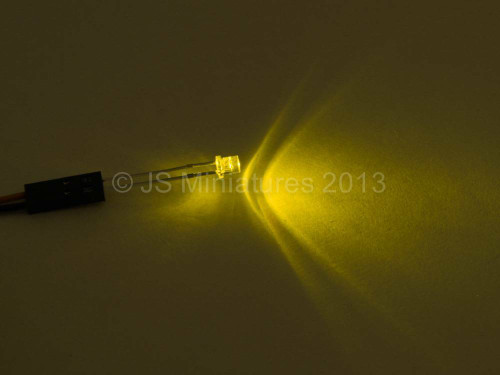 3mm Pre-wired Wide Angle LED - Small Scale Lights