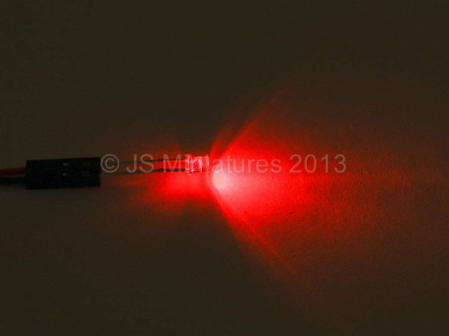 3mm Pre-wired Wide Angle LED - Small Scale Lights