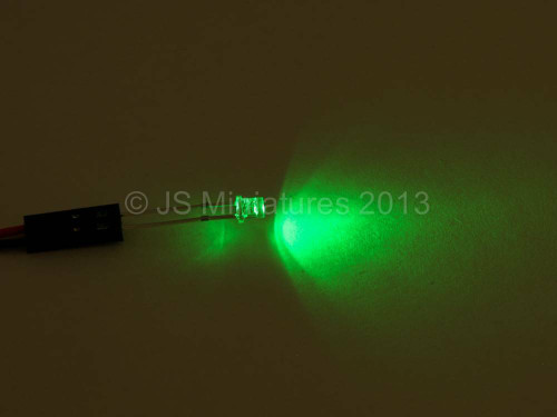 3mm Pre-wired Wide Angle LED - Small Scale Lights