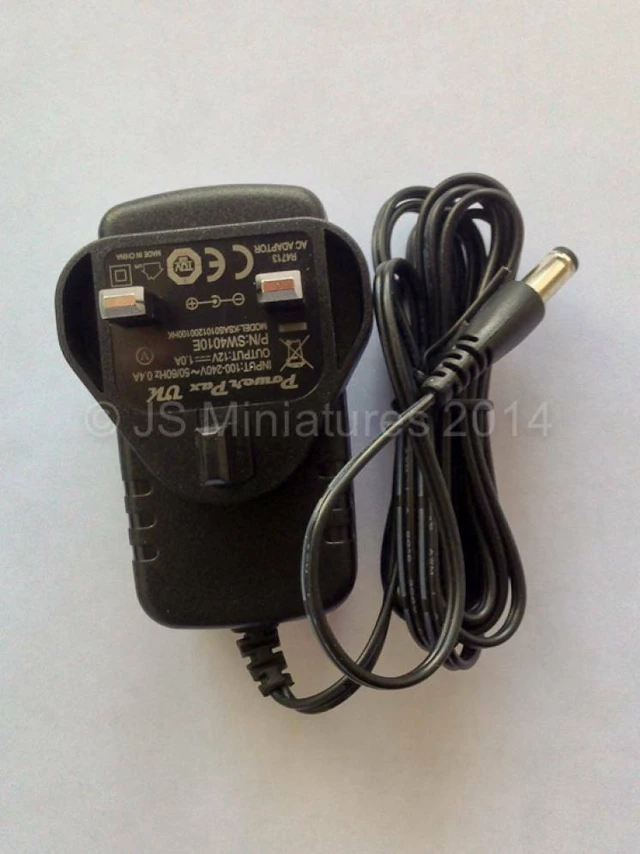Regulated 12vdc, 1amp plug in power supply - Small Scale Lights