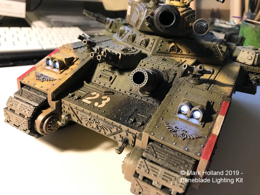 How to install headlights in Warhammer 40k Baneblade - Customer ...