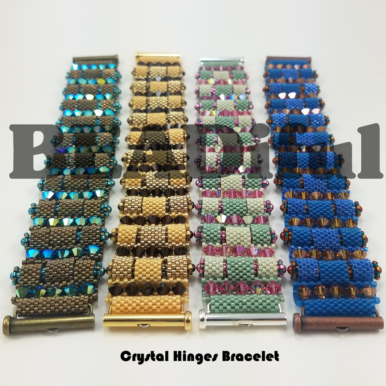 Crystal Hinges Bracelet Pattern
