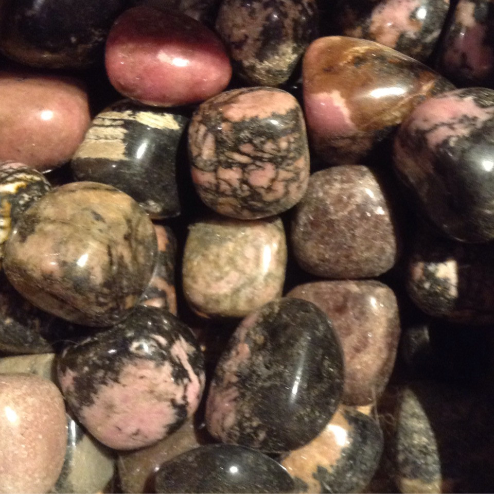 Rhodonite Tumbled Stone - Clary Sage Herbarium