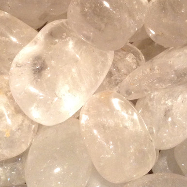 Quartz Crystal Tumbled - Clary Sage Herbarium