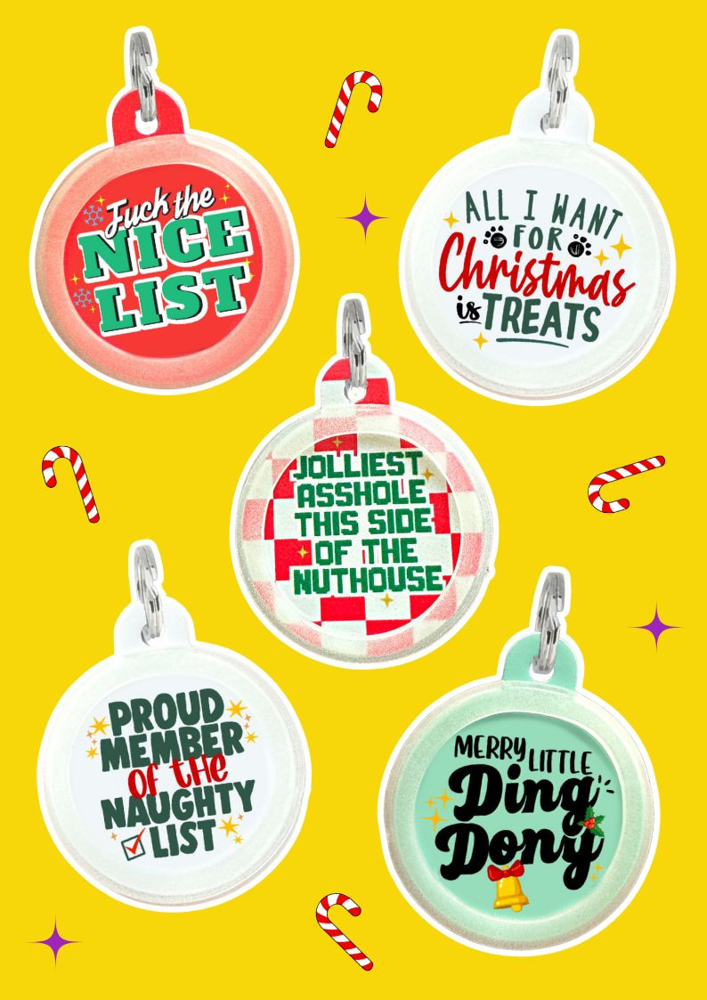 Bad Tags OFFICIAL - Funny Dog Tags for Sale - Personalized Pet ID Tags ...