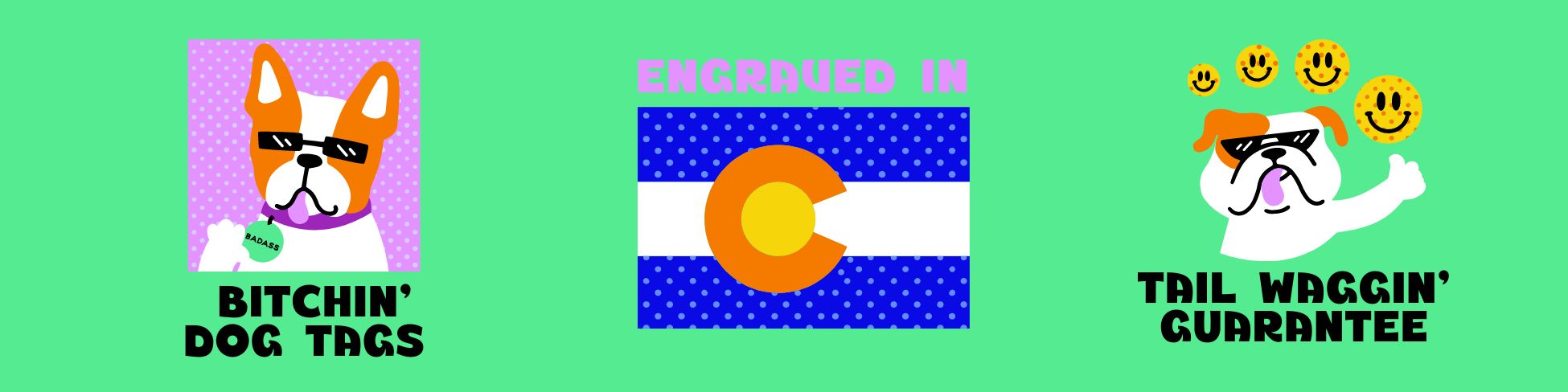 Bad Tags - Funny Dog Tags for Sale - Custom Pet ID Tags