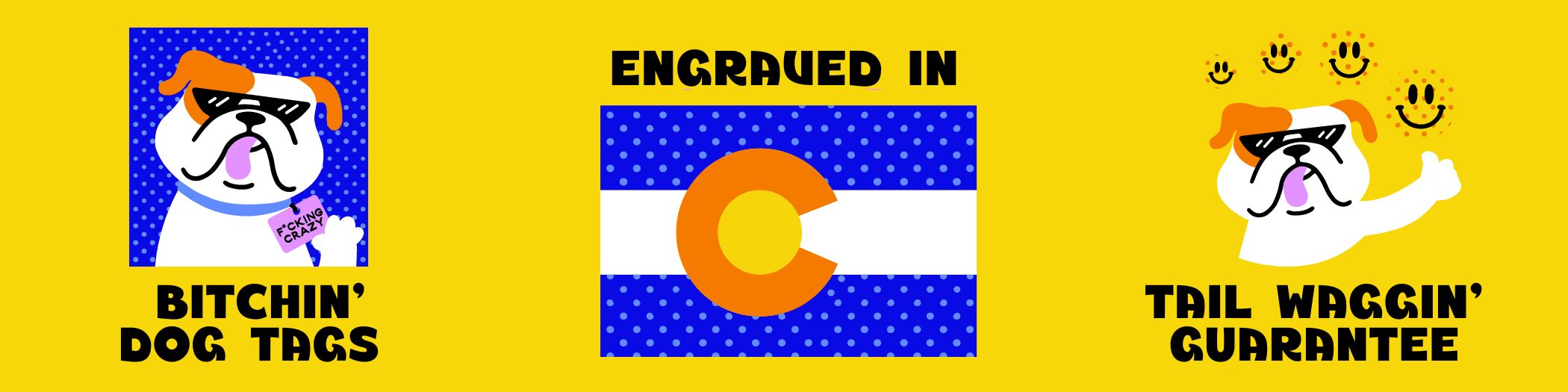 Bad Tags - Funny Dog Tags for Sale - Personalized Pet ID Tags