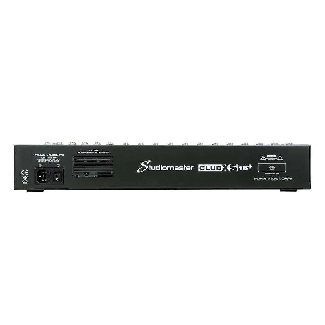 Studiomaster Club XS 16+ Compact 16 Channel Mixer with 16 DSP Effects ...