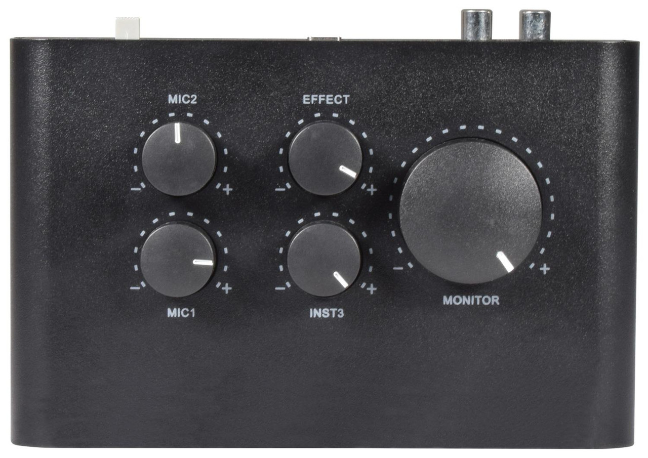 Citronic USB Audio Interface - 2 Microphone + 1 Instrument - Music Gear ...