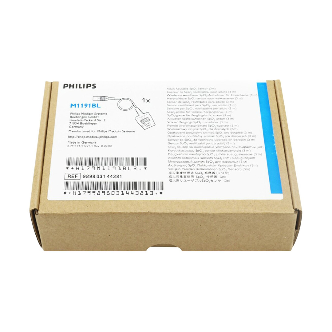 Philips M1191BL SpO2 Original - Adult Soft - Medical Cable Source