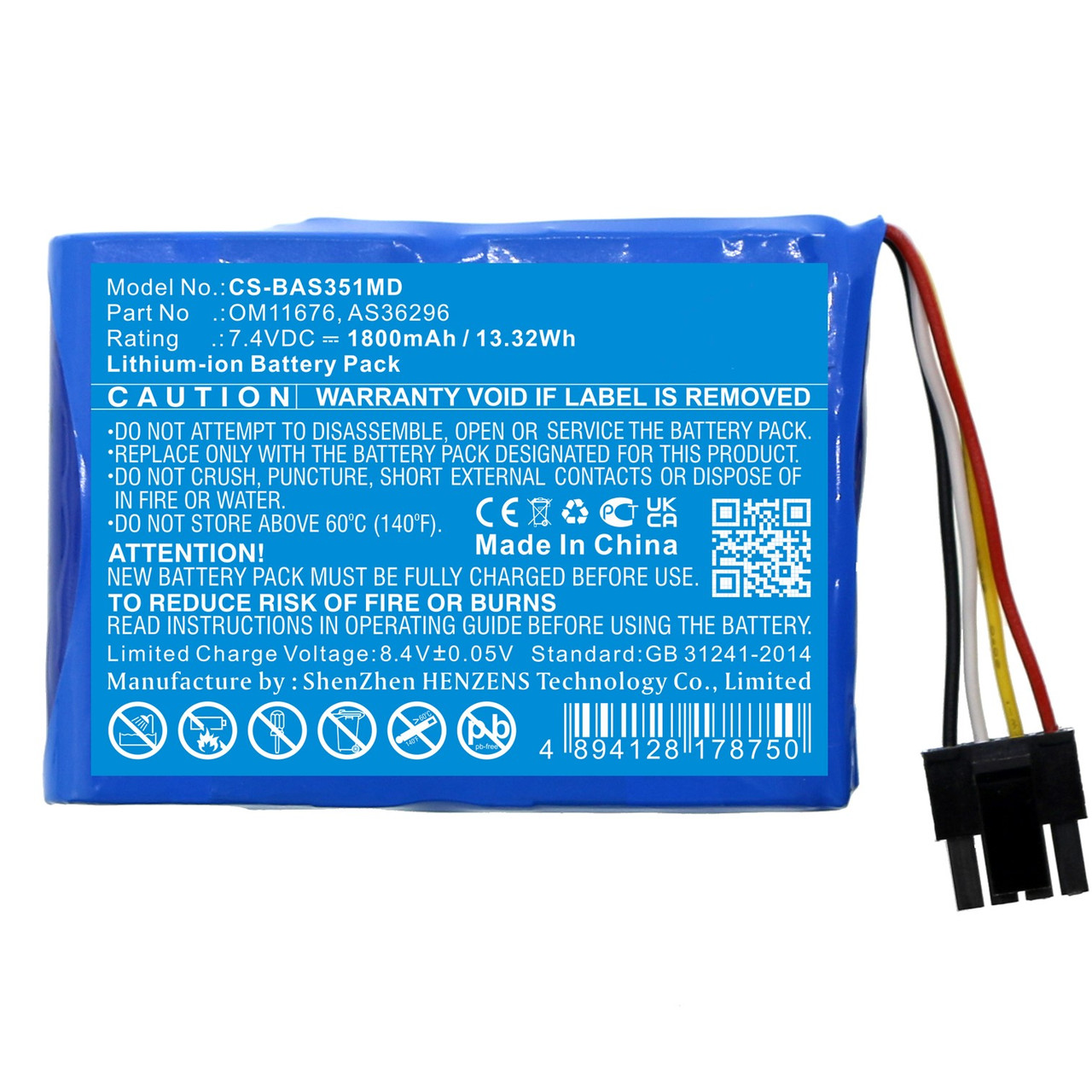Baxter Healthcare Compatible Battery - Medical Cable Source
