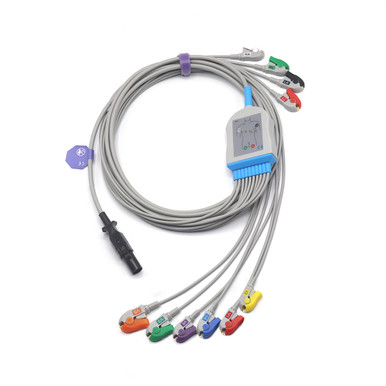 Mortara Q-Stress EKG Compatible 10 Leads - Grabber - Medical Cable Source