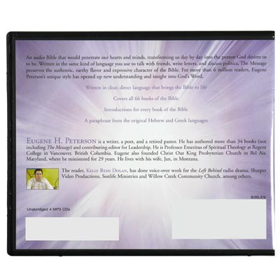 The Message audio Bible MP3 download for MP3 and iPod