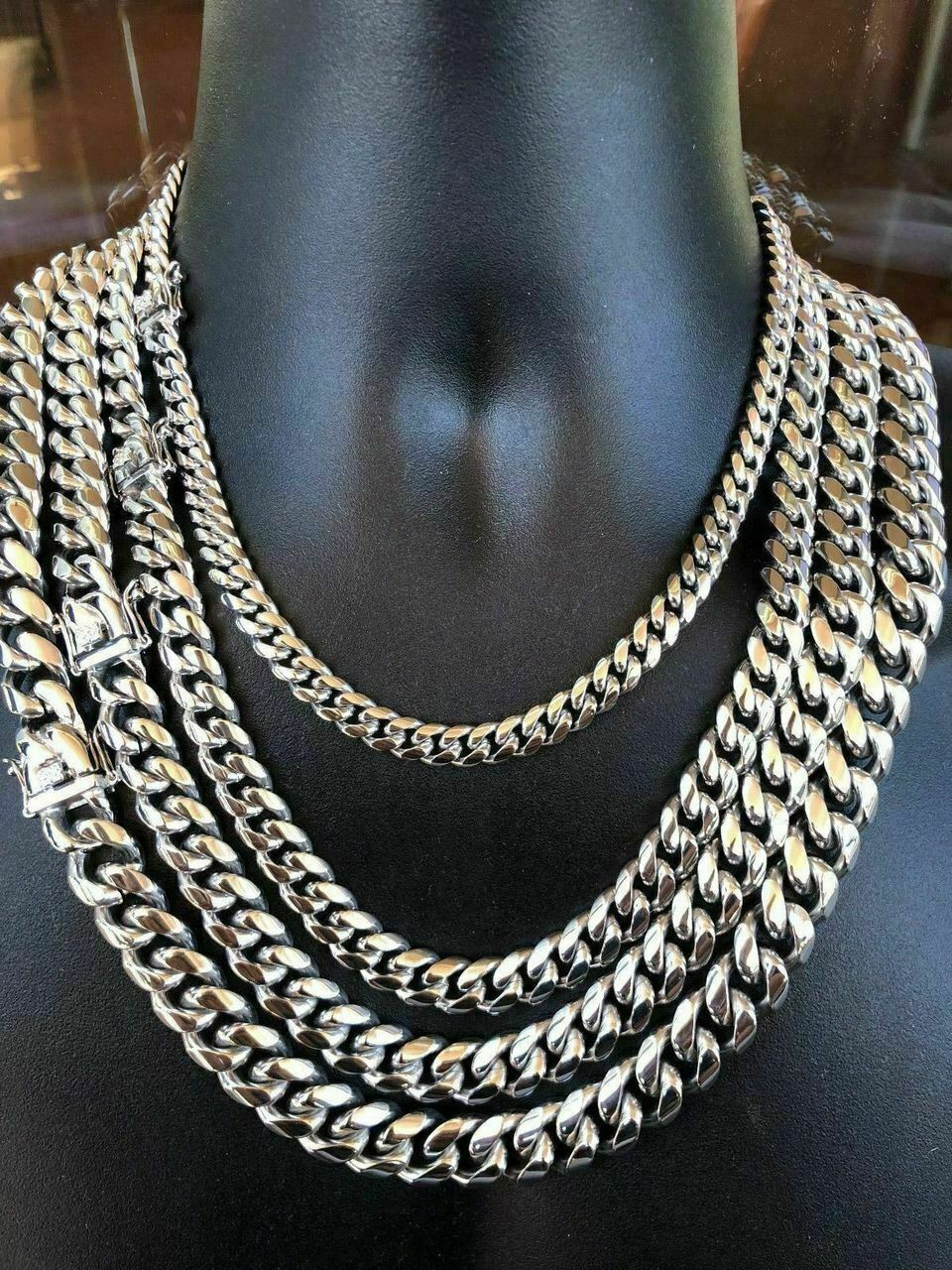 Stainless Steel Cuban Link Chain | Harlem Bling