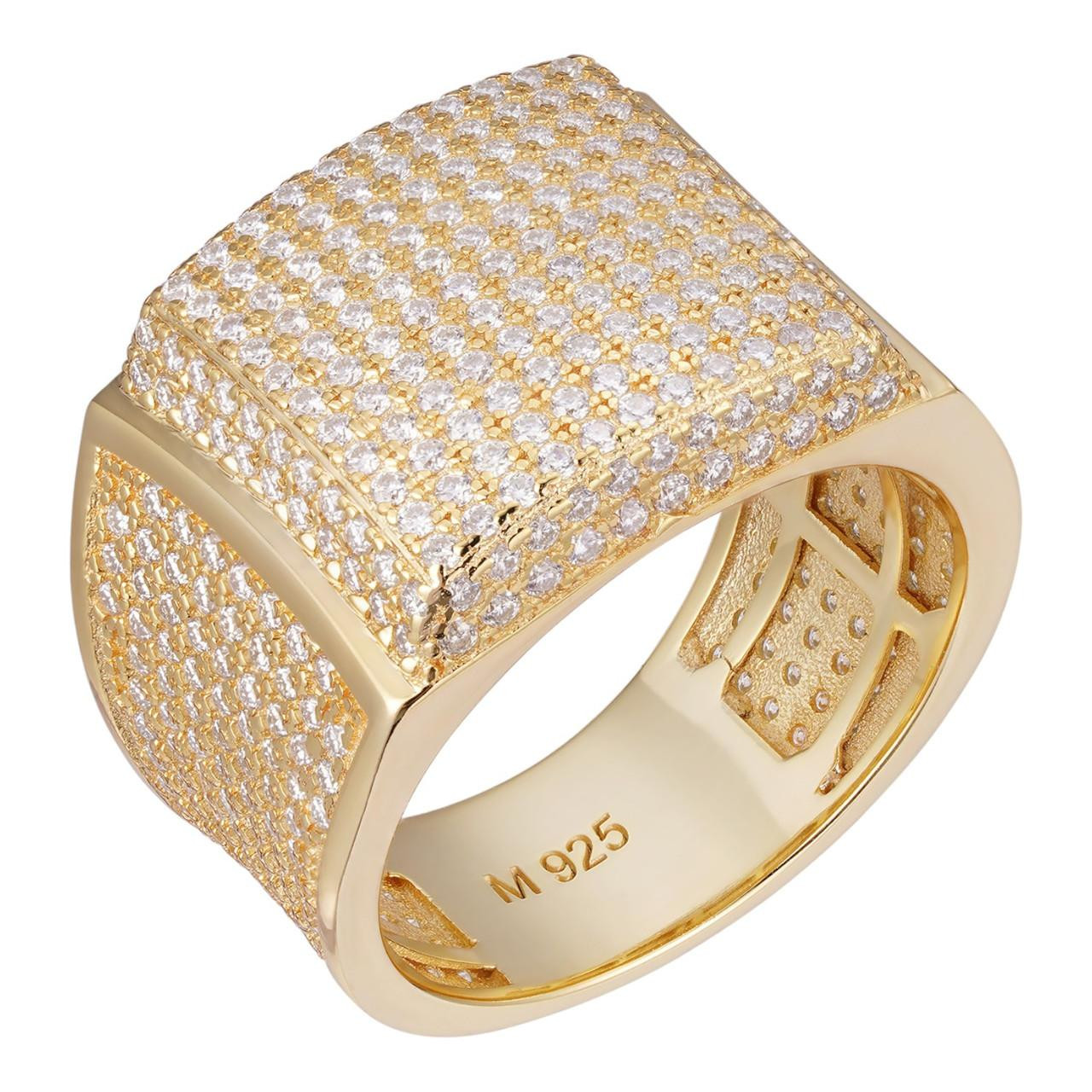 MOISSANITE Harlembling OG Ring - 925 Silver | Rapper Ring