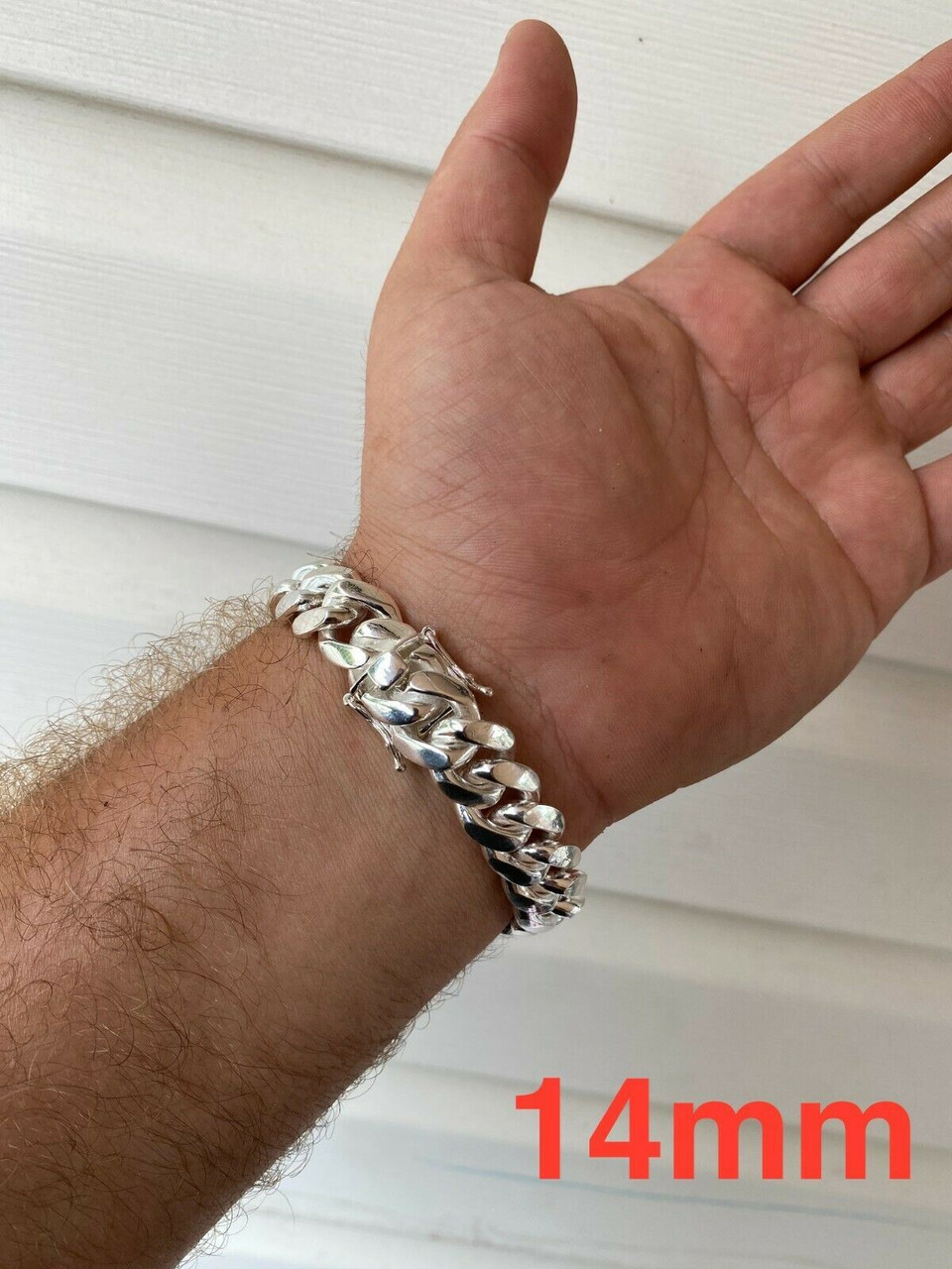 BUDGET Miami Cuban Link Chain Necklace Or Bracelet 925 Sterling Silver 7 30 5 14mm