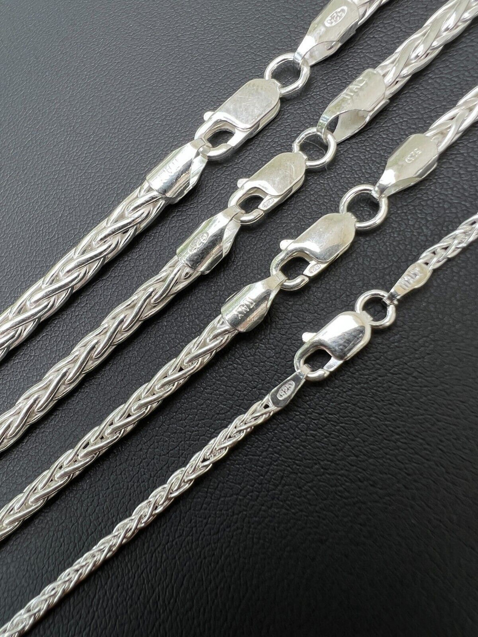 Sterling silver spiga chain store