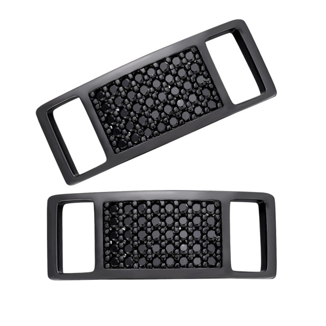 Iced Solid 925 Sterling Silver Lace Locks For Sneakers Nike AF1 Jordans Etc