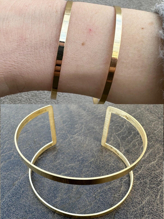 Gold plated cuff bangle store