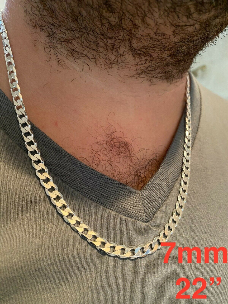 925 Sterling Silver Miami Cuban Link Chain | Harlem Bling